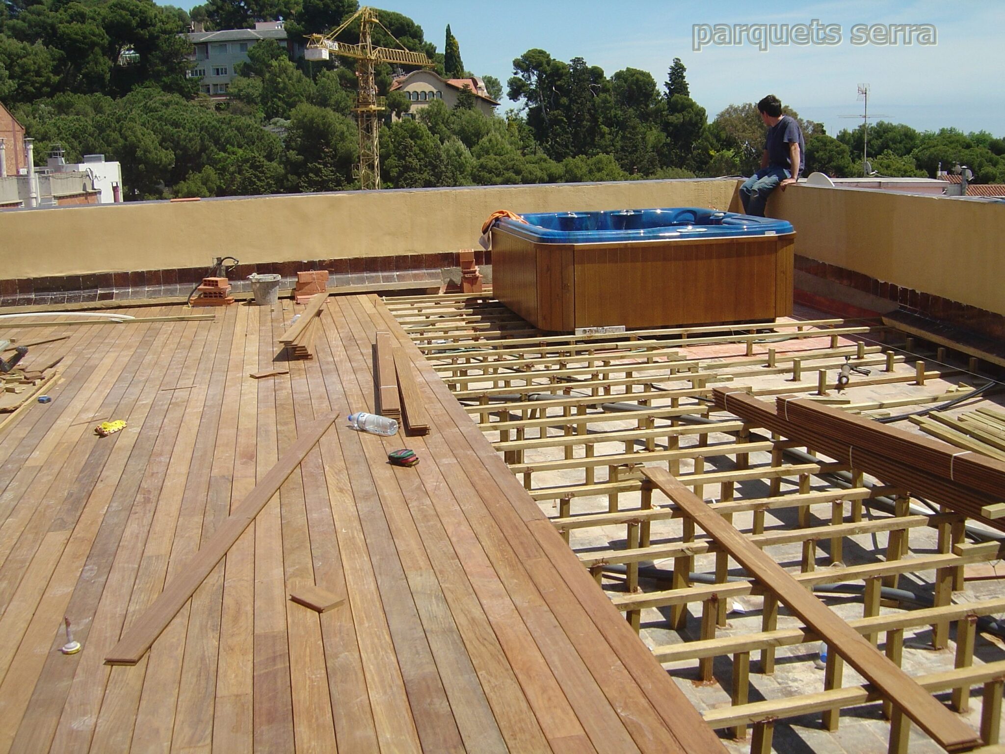 Sistema de montaje de Tarima de exterior tradicional - Info Parquet ...